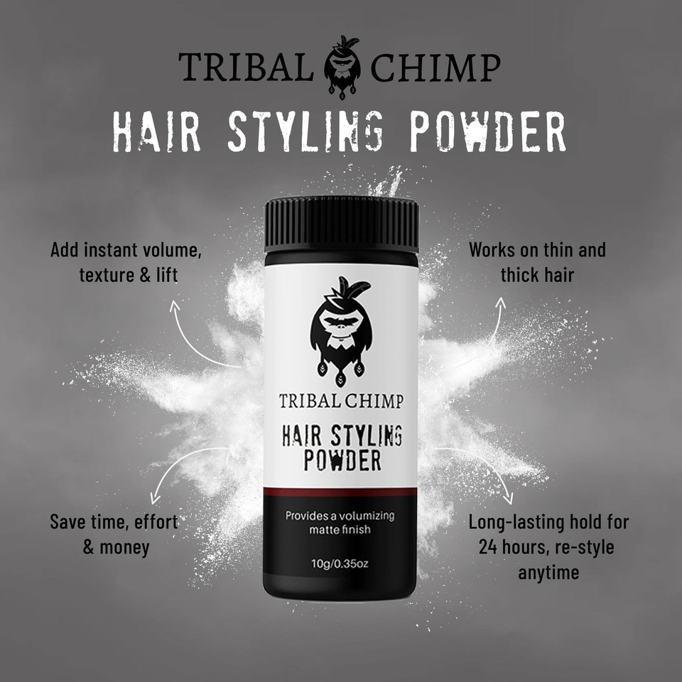 Tribal Chimp Hair Styling Powder for Men & Women – Hair Volumizer ...