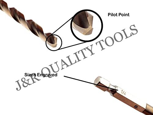 VCT 13pc hex Shank Cobalt Drill bit Set Quick Change 1/16" - 1/4" | eBay