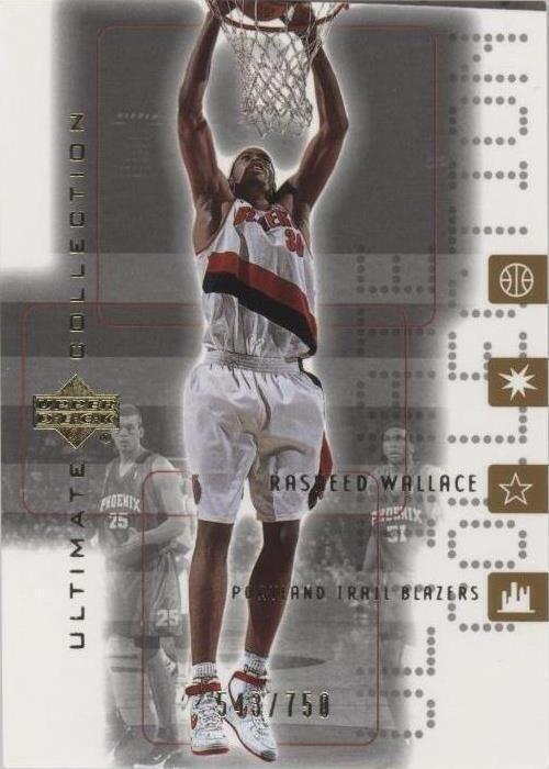 2001-02 Upper Deck Ultimate Collection - Rasheed Wallace #47 /750 for sale online | eBay