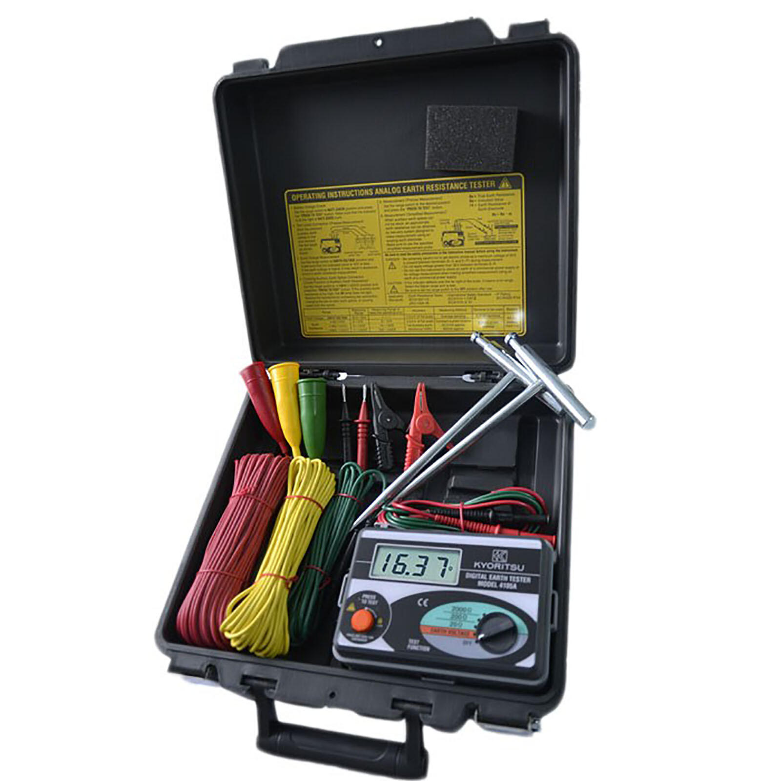 Kyoritsu 4105adigital Earth Tester Multimeter Resistance Meter for sale ...
