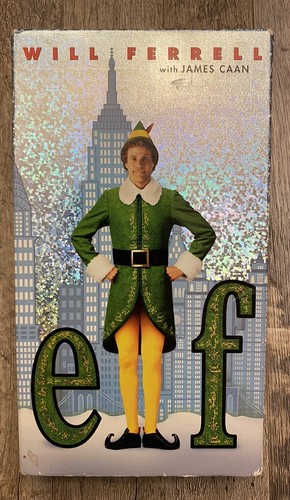 Elf (VHS Tape, 2004) Will Ferrell - James Caan- Zooey Deschanel Holo ...
