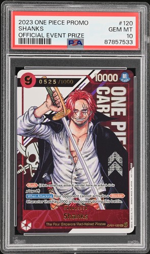 2023 One Piece Promo ENGLISH Shanks Serialized Top Prize Winner OP01 ...