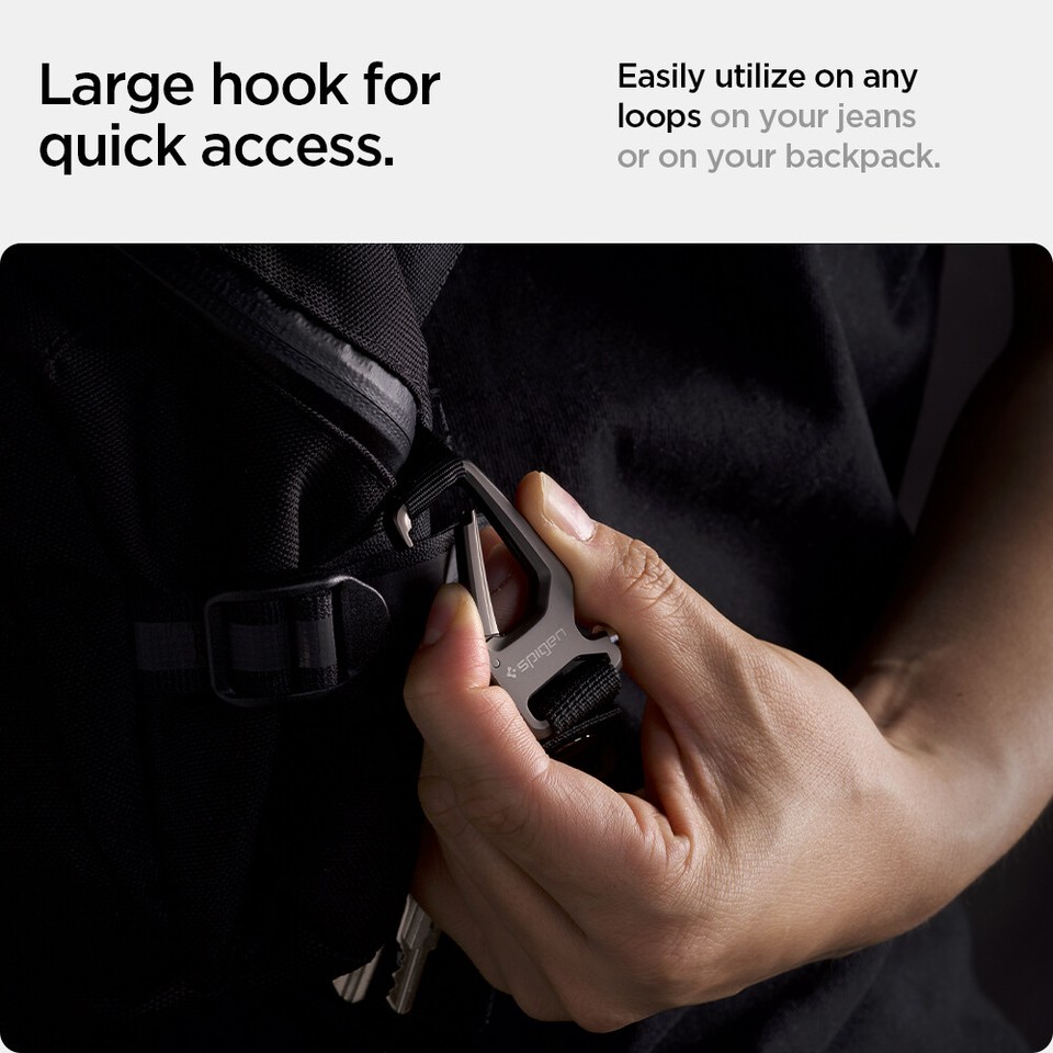 Carabiner Key Ringer Clip | Spigen Car Keychain Clip, Bottle Opener ...