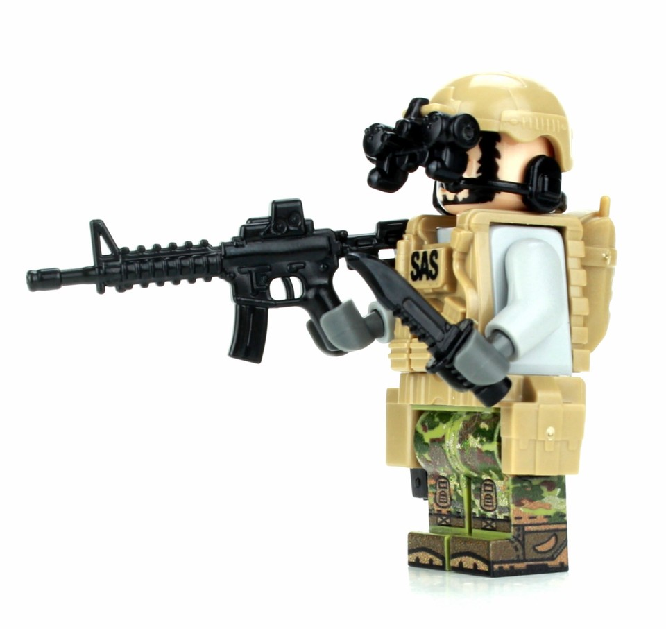 Battle Brick Modern British SAS Commando made with real LEGO® Minifig ...