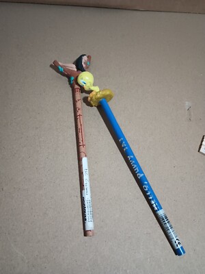 Applause Pencil Topper Tweety Bird Looney Tunes Lot 1995 & Disney ...