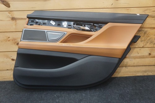 Right Rear Interior Door Trim Panel Cognac 51427448404 Bmw 740 750 760 ...