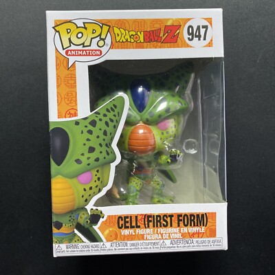 Funko Pop Animation Dragon Ball Z CELL FIRST FORM 947 Vinyl Figure w ...