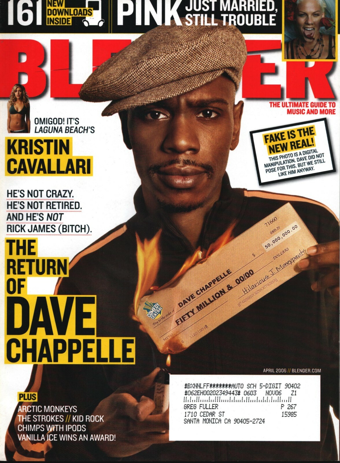 Blender - April 2006 - Dave Chappelle - Pink - Arctic Monkeys - Kid ...