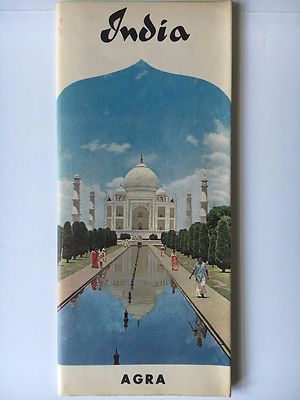 Vintage 1962 Agra India Travel Brochure Taj Mahal Cover Pub. by Gov't ...