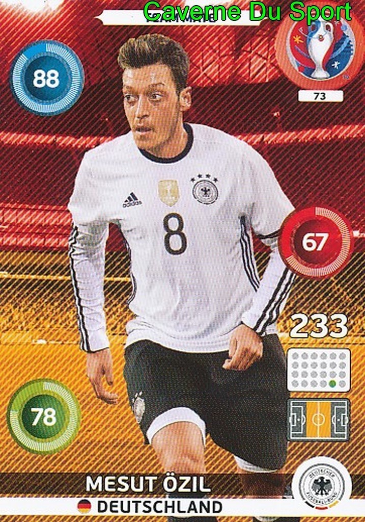 073 MESUT OZIL DEUTSCHLAND GERMANY CARD ADRENALYN EURO 2016 PANINI | eBay