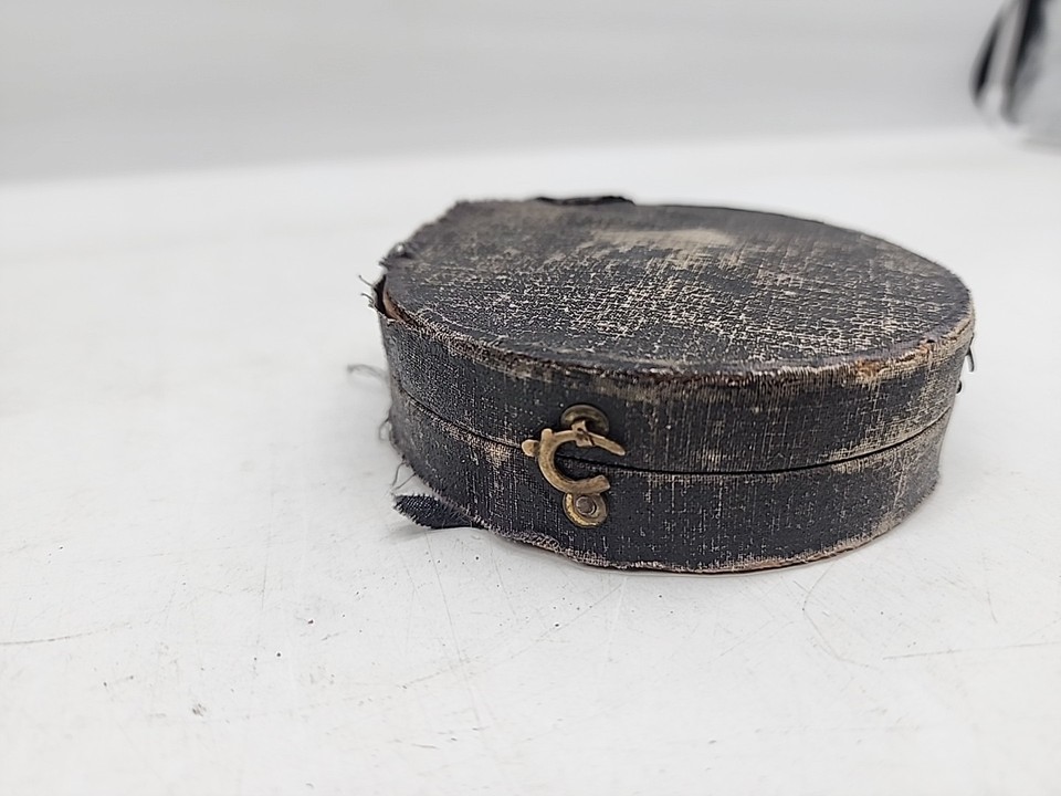 Late 1800's French Brass Surveyors Navigation Compass W/ Case (Made In ...