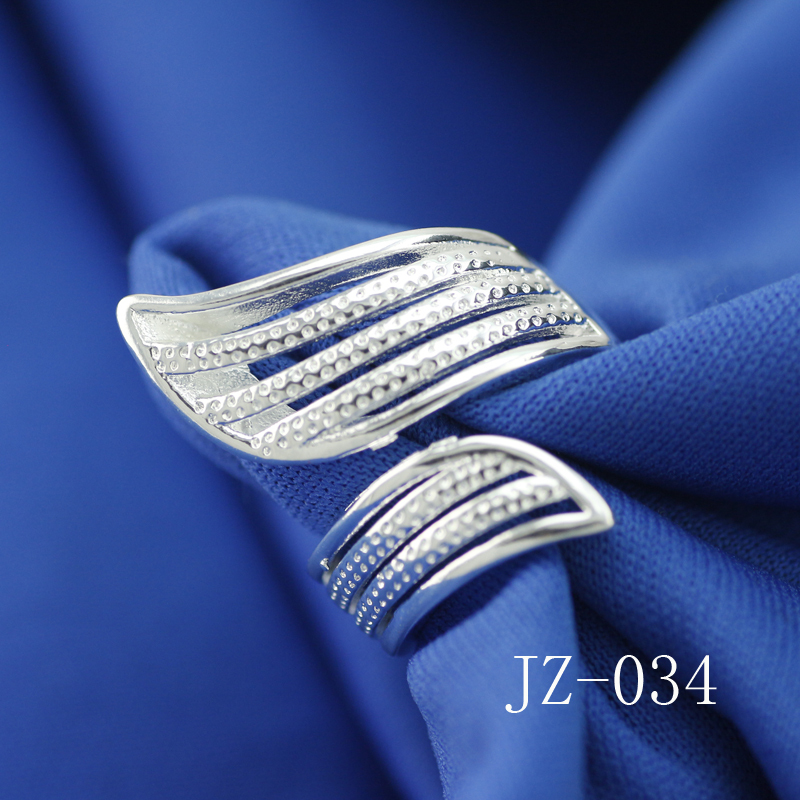 Wholesale 925 Sterling Silver Plated Women Fashion Wide Face Rings SIZE ...