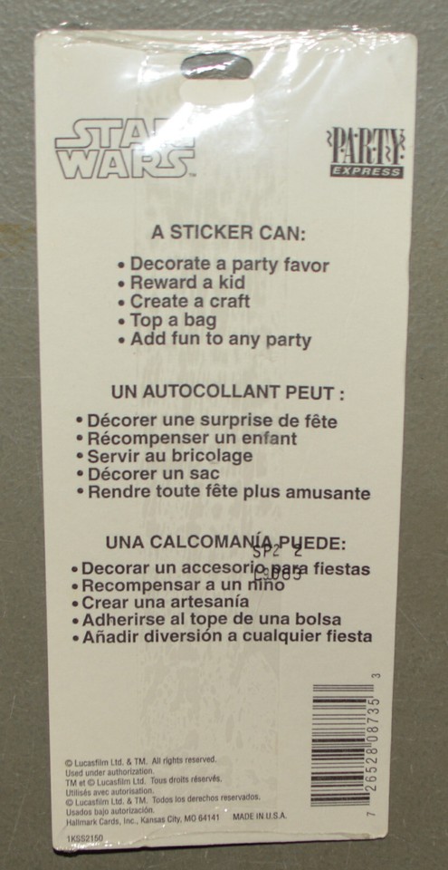 Star Wars stickers - Darth Maul, Obi-Wan Kenobi, Jar Jar Binks ...