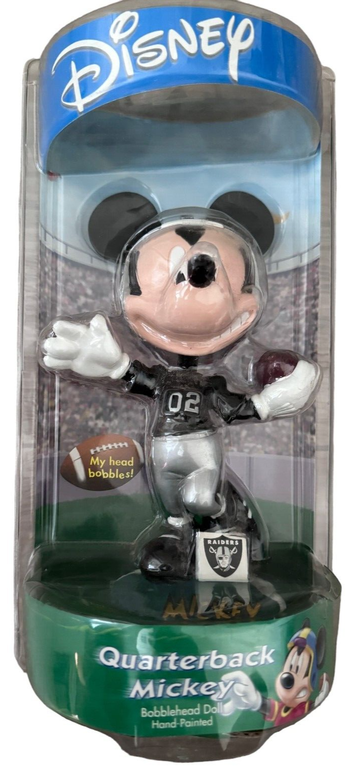 Raiders Football Disney Quarterback Mickey Mouse Hand-Painted ...