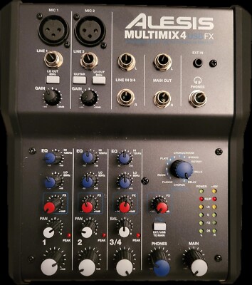 Alesis MultiMix 4 USB FX Mixing Console - Black 694318016374 | eBay