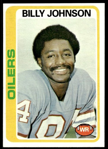 1978 TOPPS BILLY JOHNSON K HOUSTON OILERS #390 | eBay