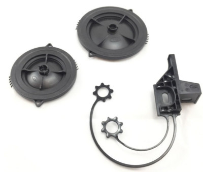 NEW BMW 7 F01 FRONT LEFT HEADLIGHT COVER CAPS SET 63117225299 7225299 ...