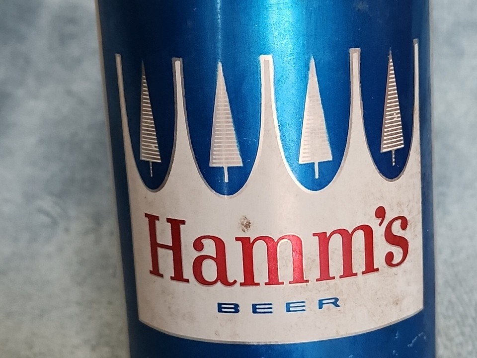 VTG HAMM'S Beer Can 12OZ HAMM BREWING CO MINNESOTA pull tab USA mancave ...