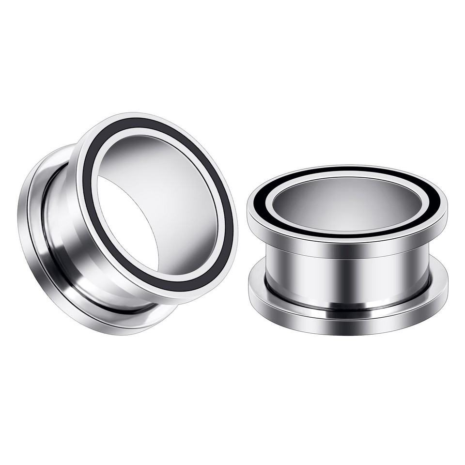 Stainless Steel Saddle Ear Spreader Tunnels Plugs Earlets Ear Gauges ...