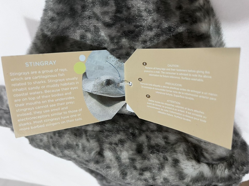 Destination Nation Stingray Plush Stuffed Animal 15" Wingspan | eBay