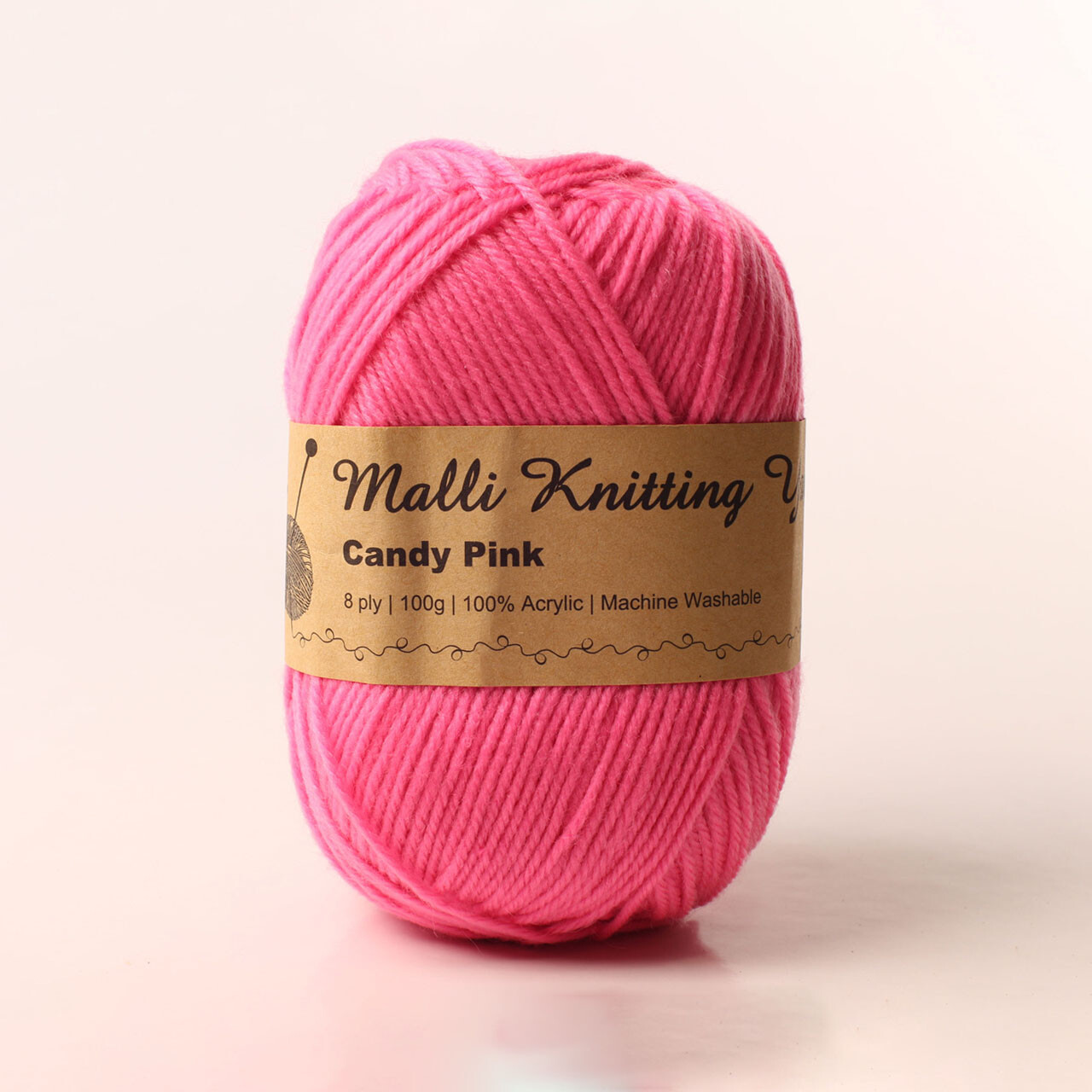 5x100g Knitting Yarn Malli Acrylic Wool Crochet DK 8Ply 4Ply Soft Craft ...