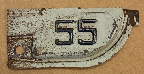 RARE 1955 CALIFORNIA LICENSE PLATE TAB-TAG #6489466 (For 1950 Plates ...