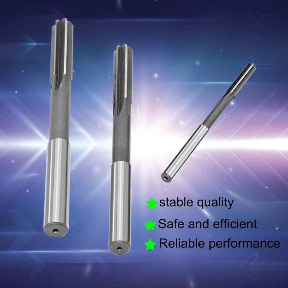 8pcs Reamer Set, Hss H8 Straight Shank Chucking Machine Cutter Milling ...