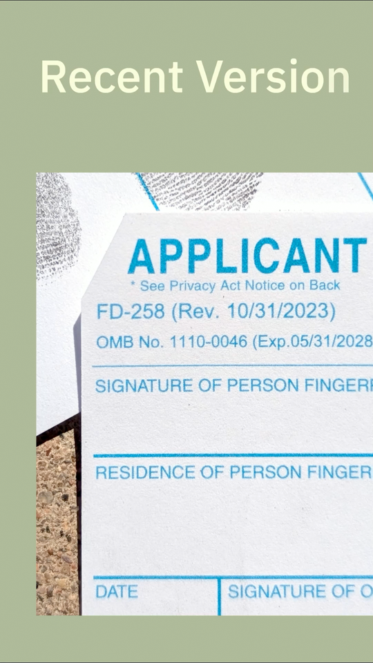 Deluxe FD-258 Fingerprinting Kit, Retabs, fd 258 applicant cards, ink ...