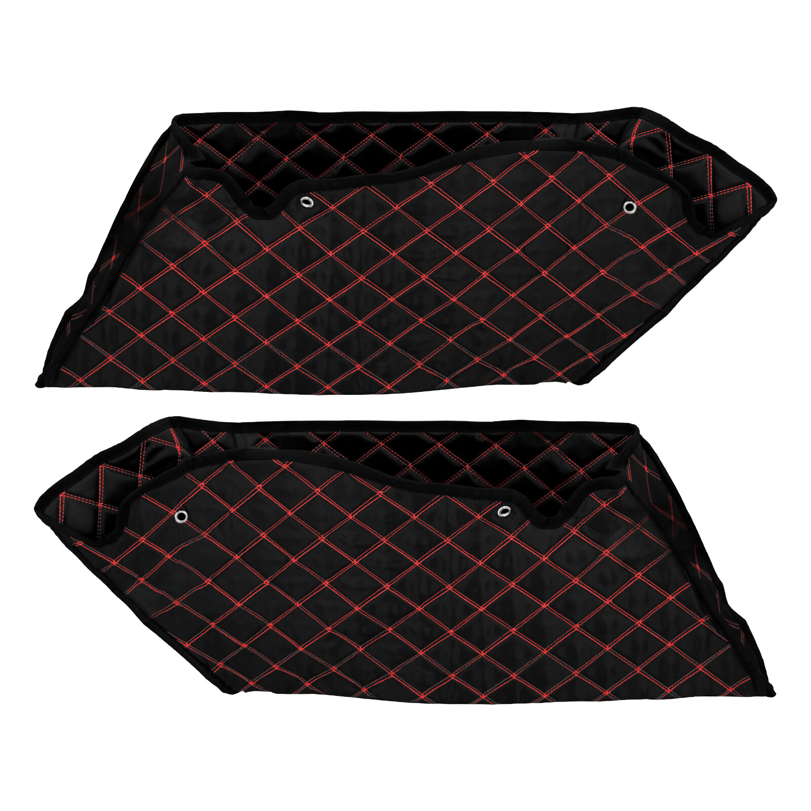 4'' Extended Saddlebag Stretched Bag Inserts w/ Red Line Fit For Harley ...