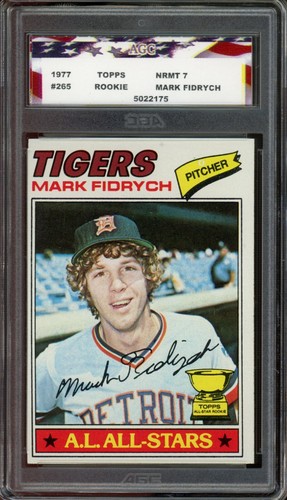 1977 Topps Mark Fidrych Rookie #265 AGC NRMT 7 Detroit Tigers | eBay
