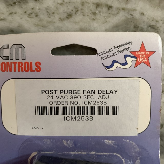 ICM Controls ICM253 Post Purge Fan Delay Timer 12 - 390 Second ...