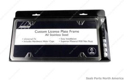 Genuine Saab License Plate Frame Silver For Rear 1999-2002 Saab 9-3 ...
