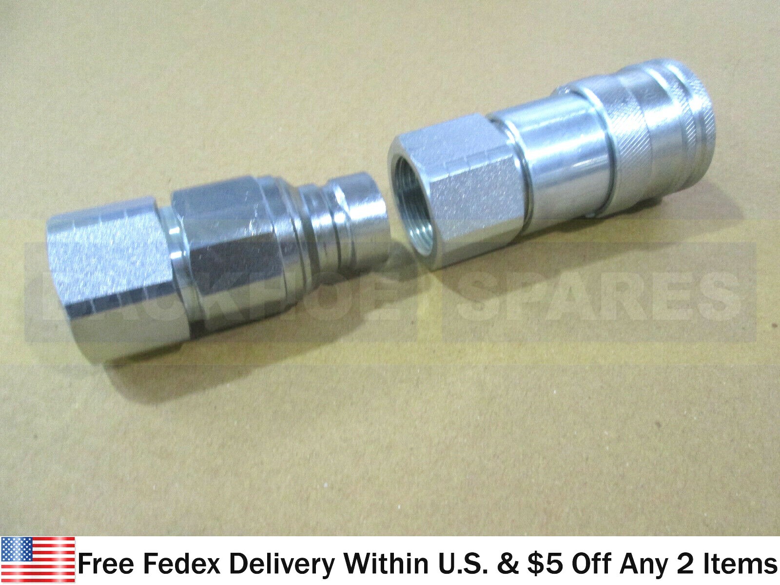 JCB PARTS - 1" BSP QUICK RELEASE COUPLING M/F (PART NO. 45/910100 45/910200) | eBay