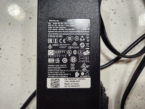 DELL 180W AC Power Adapter Charger 19.5V 9.23A Model DA180PM111 | eBay