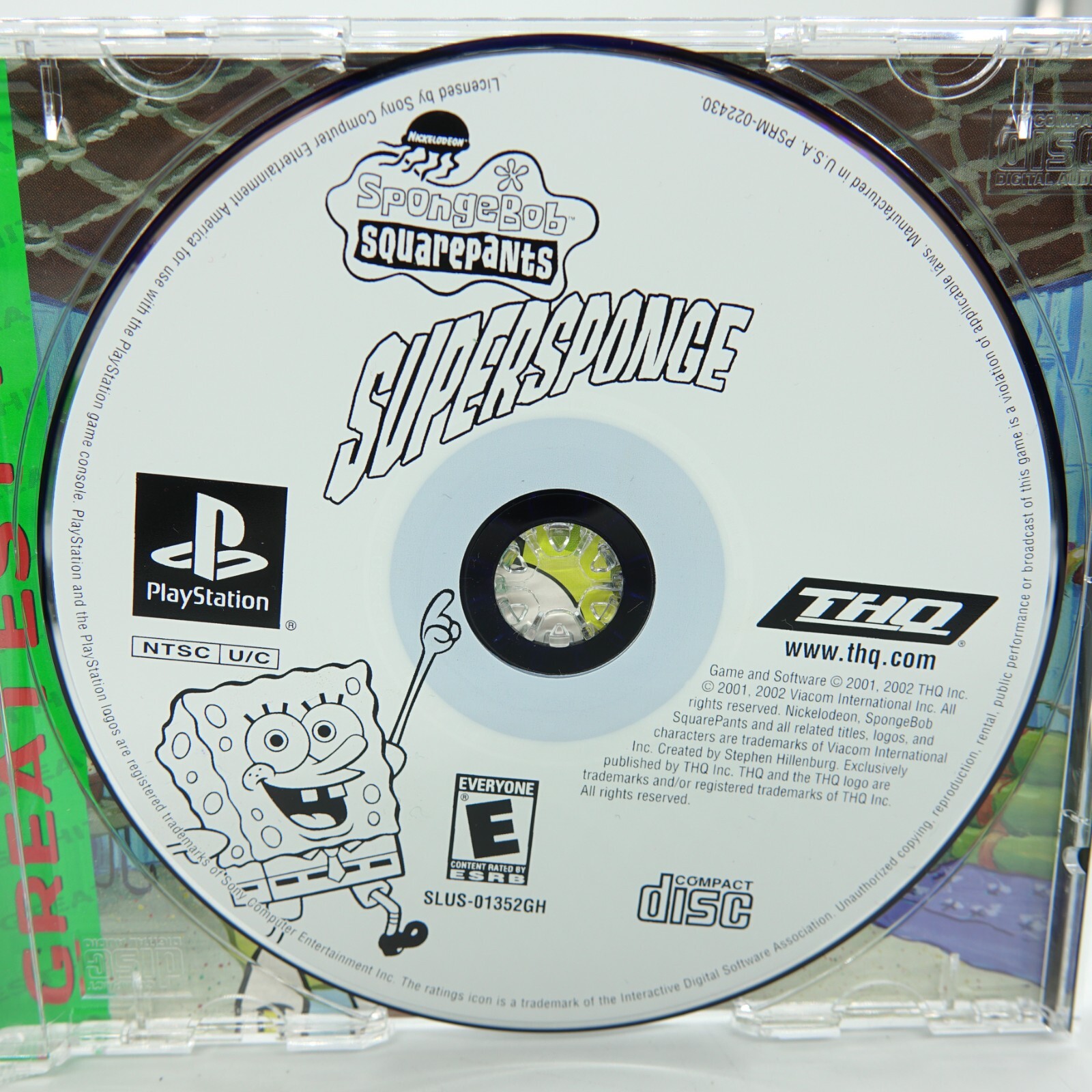 SpongeBob SquarePants: SuperSponge (Sony PlayStation 1, PS1) NO MANUAL ...