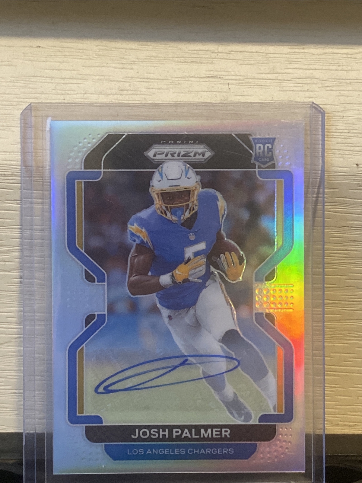 2021 Panini Prizm JOSH PALMER SILVER HOLO PRIZM RC AUTO SP #359 ...