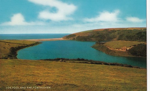 Old Postcard - Loe Pool and Bar, Porthleven - Unposted 1272 | eBay UK