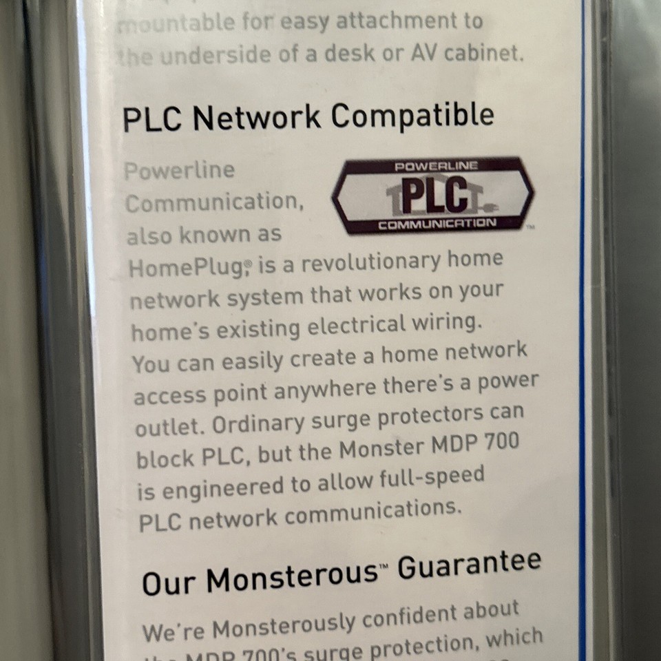 Monster Power MDP-700 Digital Power Center Adv Computer Surge Protector ...