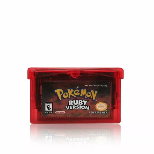 Pokémon Game Card Sapphire Ruby Emerald Fire Red Leaf Green GBM GBA NEW ...