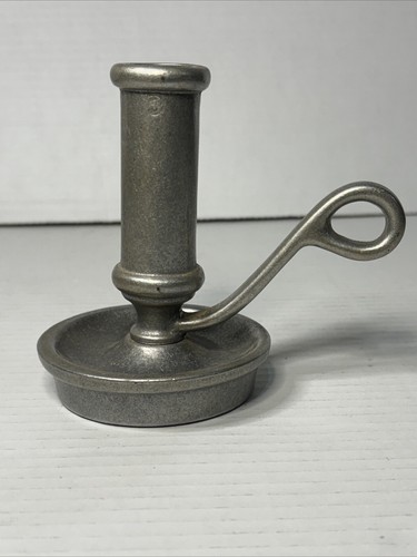 Vintage Colonial Style Metal Candlestick Holder W/ Finger Loop Carson ...
