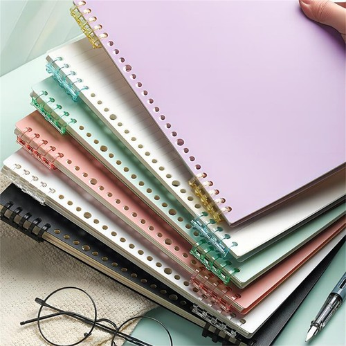 DIY Binder Cover File Binding Kit Spiral Rings A4 A5 B5 Folder Paper ...
