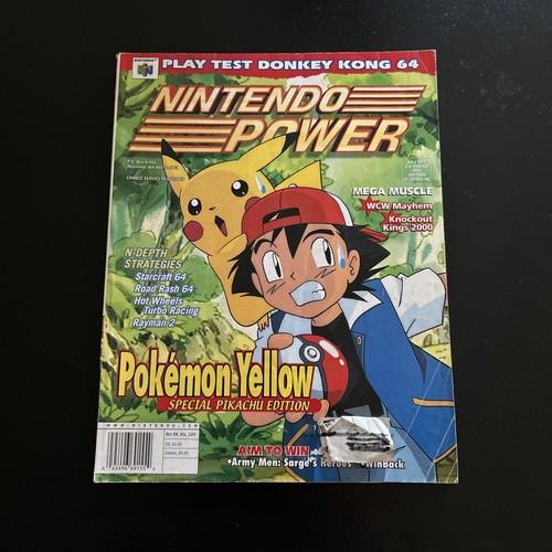 Nintendo Power Volume 125 Pokemon Yellow with Catwoman Poster Pokemon ...