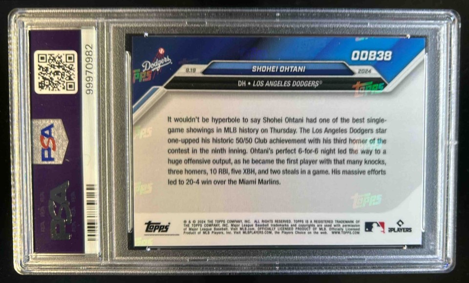 2024 Topps Now Road to Opening Day Bonus Shohei Ohtani #ODB38 Dodgers ...
