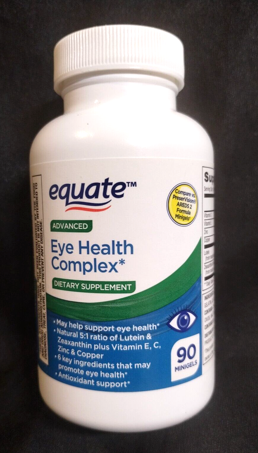 EQUATE-ADVANCED EYE HEALTH COMPLEX-COMPARE VS. PRESERVISION AREDS 2..90 ...