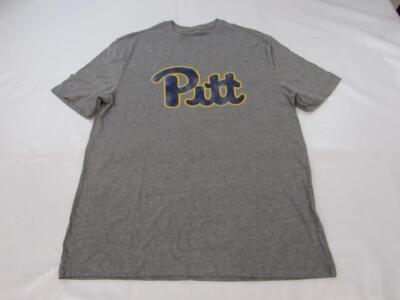 New Pittsburgh Panthers "Pitt" Mens Size L Soft Gray Shirt w ...