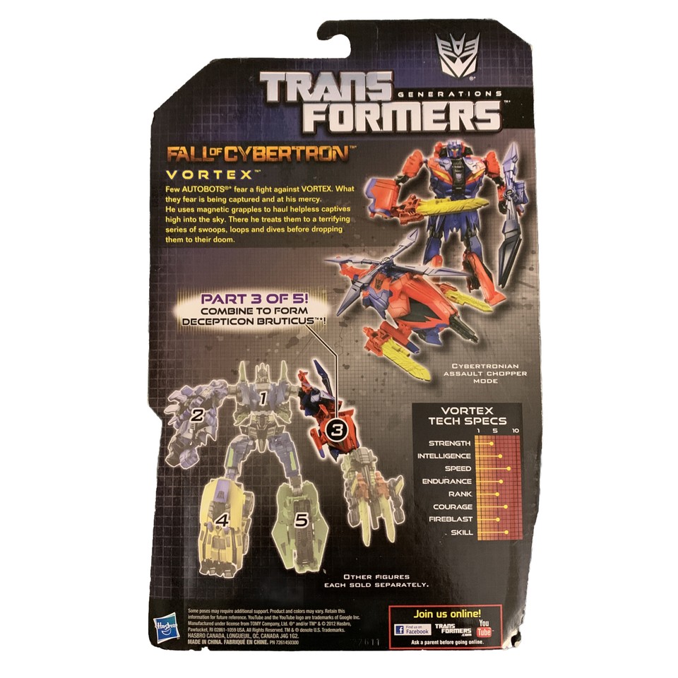 Transformers Fall Of Cybertron Bruticus Deluxe FOC Combaticons Complete ...
