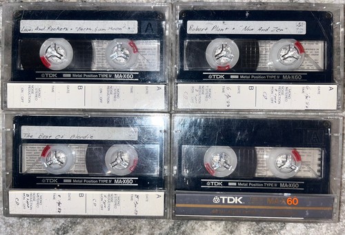 (4) TDK MA-X 60 Blank Audio Cassette Tape Type IV METAL Position Japan ...