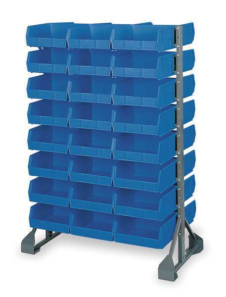 Akro-Mils 30016 Double Sided Powder Coated Steel AkroBin Rail Hanging ...
