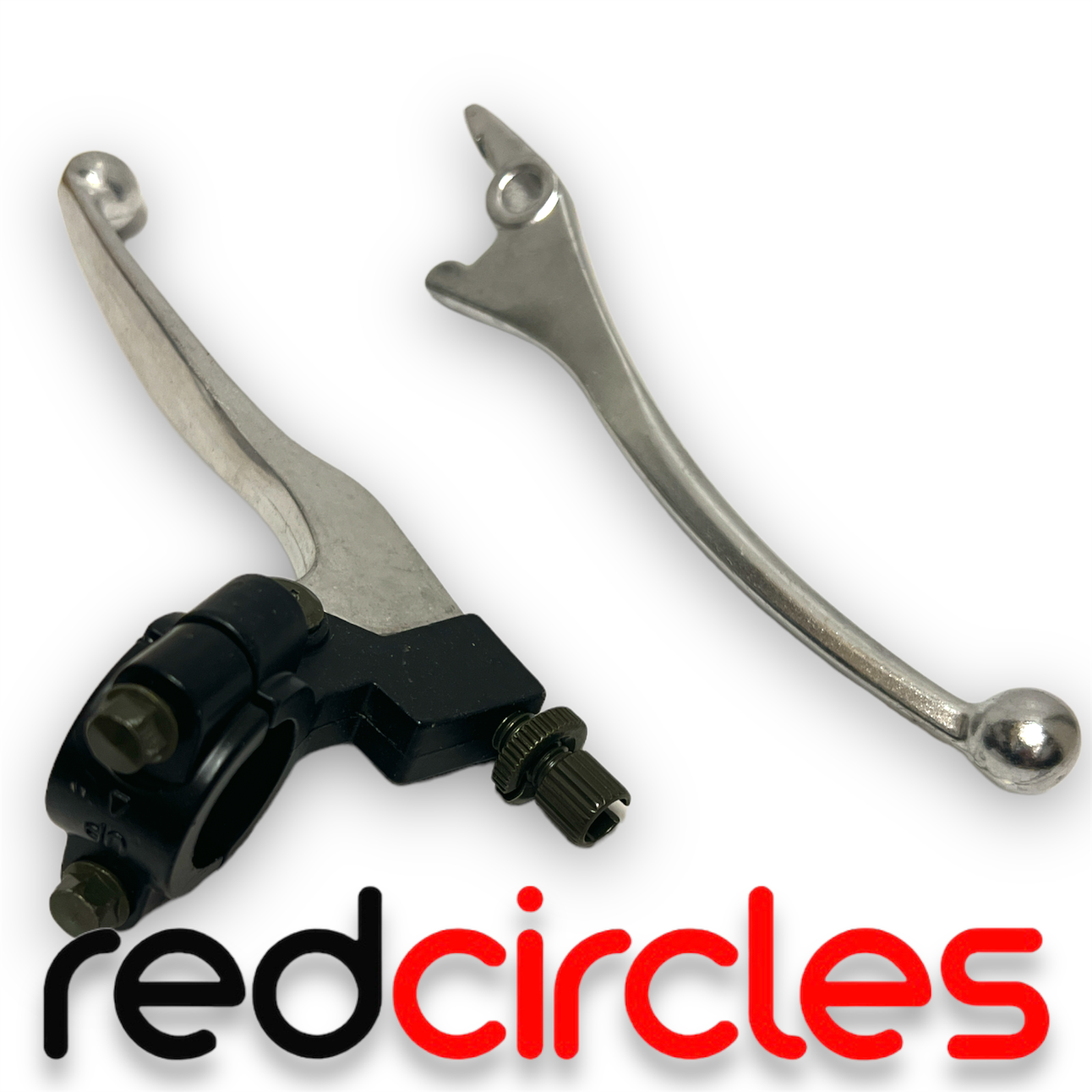 CHROME PIT BIKE CLUTCH & BRAKE LEVER SET FITS 50cc 110cc 125cc PITBIKES ...