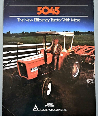 1981 ALLIS CHALMERS 5045 FARM TRACTOR SALES BROCHURE ~ 4 PAGES | eBay